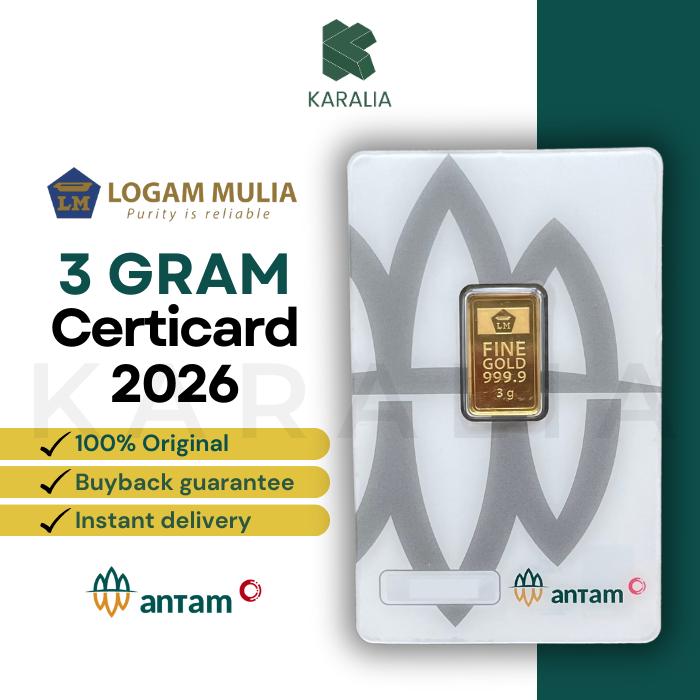 Promo Emas Antam 3 Gram Emas Logam Mulia Antam 3 Gram LM Antam 3 Gram ...