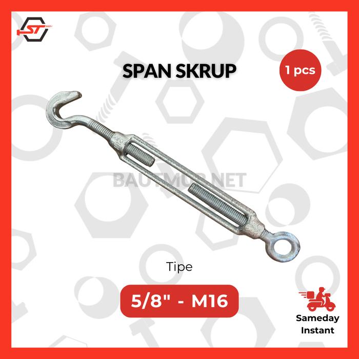 Jual Tarikan Angin / Spanskrup / Turnbuckle Galvanis 5/8" ( M16 ...