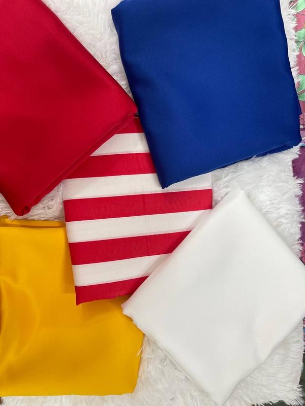 Kain warna bendera/ kain satin lembut/ kain bendara - TikTok Shop Malaysia