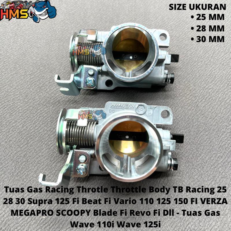 Tuas Gas Racing Throtle Throttle Body TB Racing 25 28 29 30 MM Supra ...