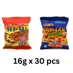 Snek Ku Mimi/TamTam (16g x 30pcs) Keropok Udang Childhood Snack Makanan ...