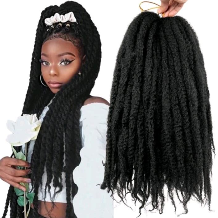 Rambut Sambung Rambut Afro ISI 12 HELAI Rambut Kribo Rambut Sulam ...