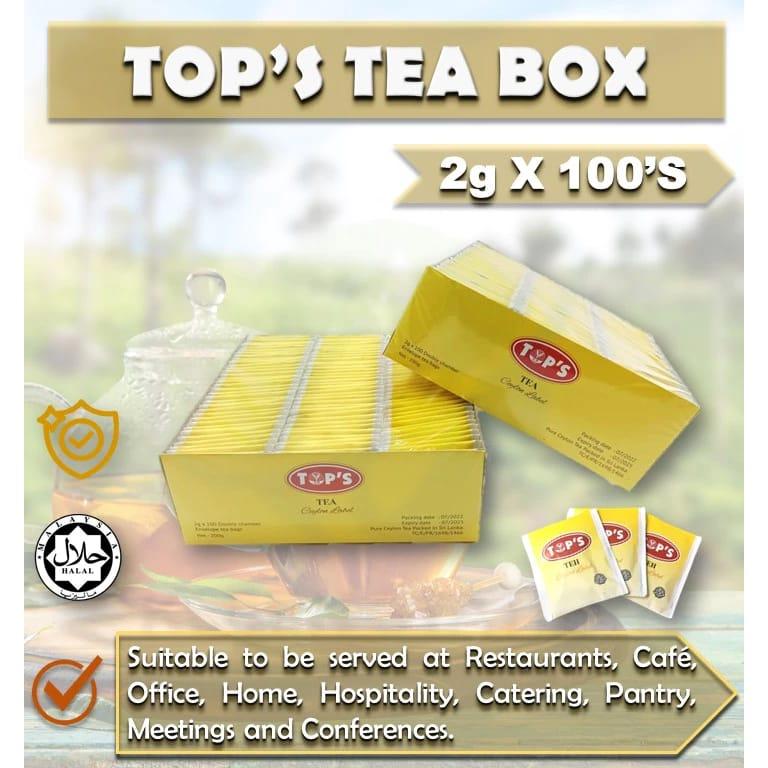 Top's Tea / 2gm x 100’s Enveloped Tea Bag Per Box / Ceylon Tea - TikTok ...
