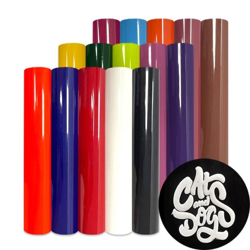 DIY Easy to Cut 3D Puff Transfer Vinyl Heat Transfer PU HTV Printing ...
