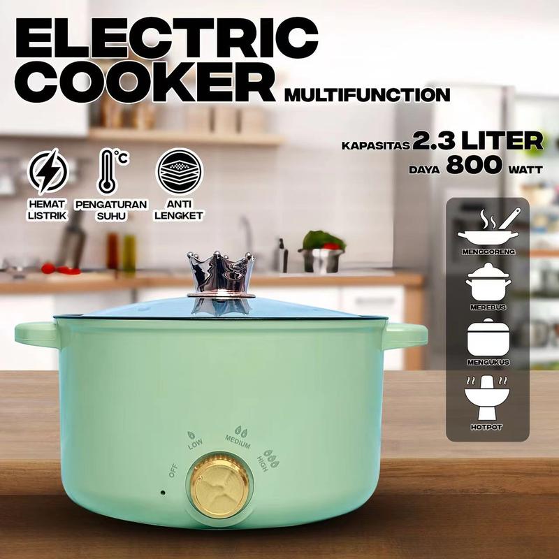 Panci Listrik Multifungsi Electric Cooker Multifunction 2.3 Liter ...