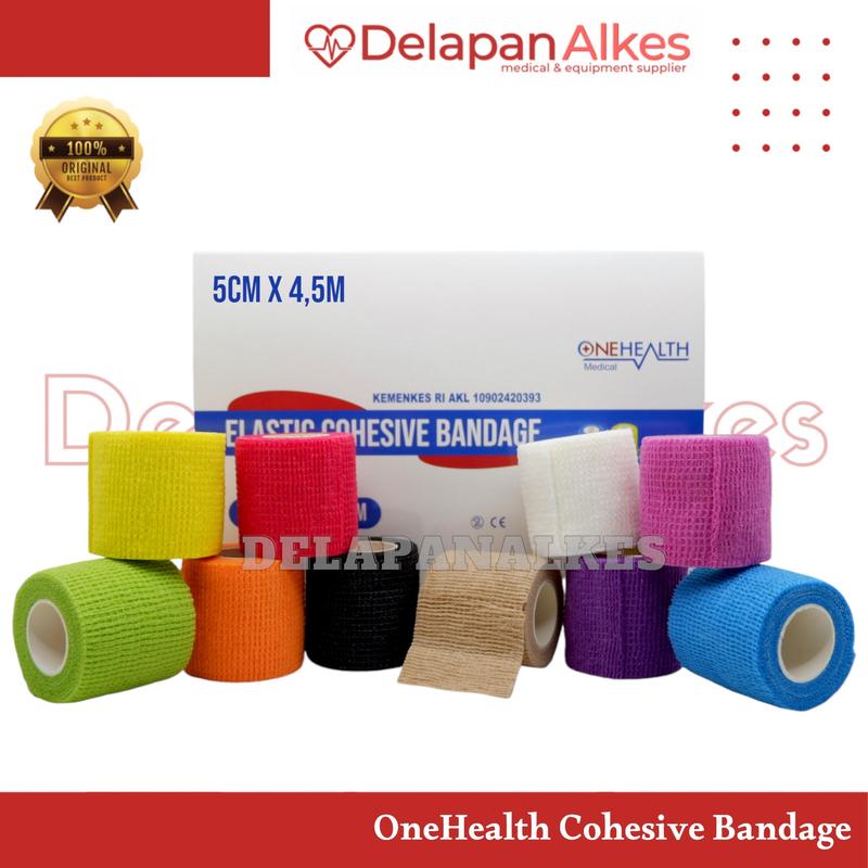 OneHealth Elastic Cohesive Bandage 5cm x 4,5m Perban Elastis - Shop ...