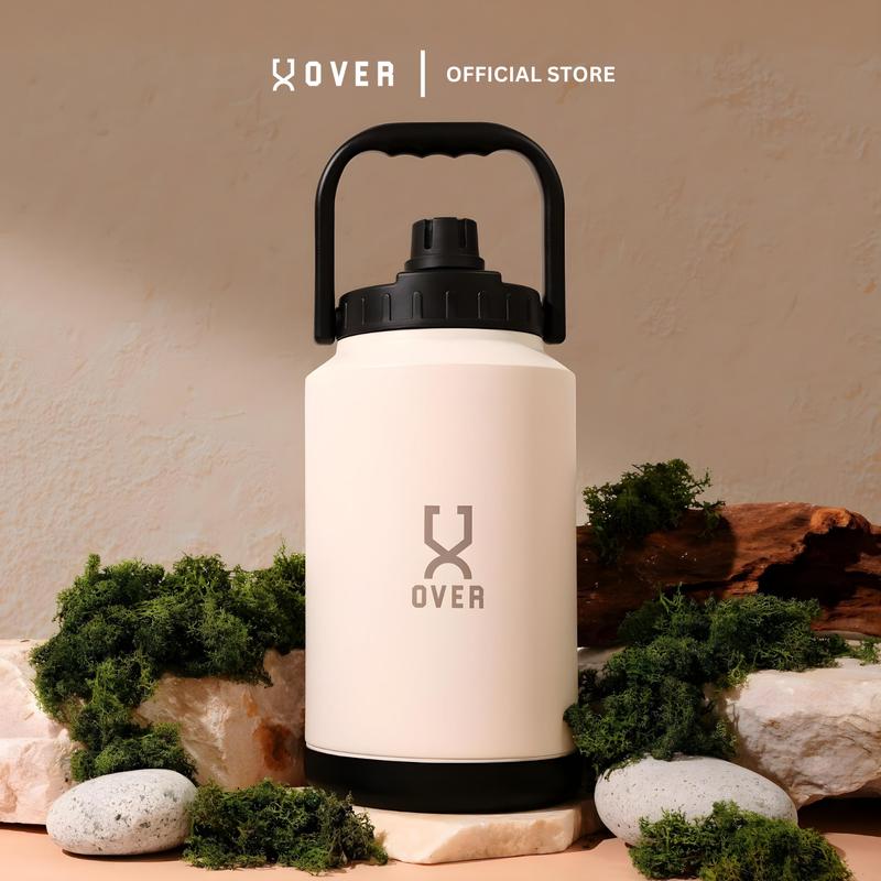 3.78L Portable Tangki Steel Flask Temperature Retention Double - TikTok ...