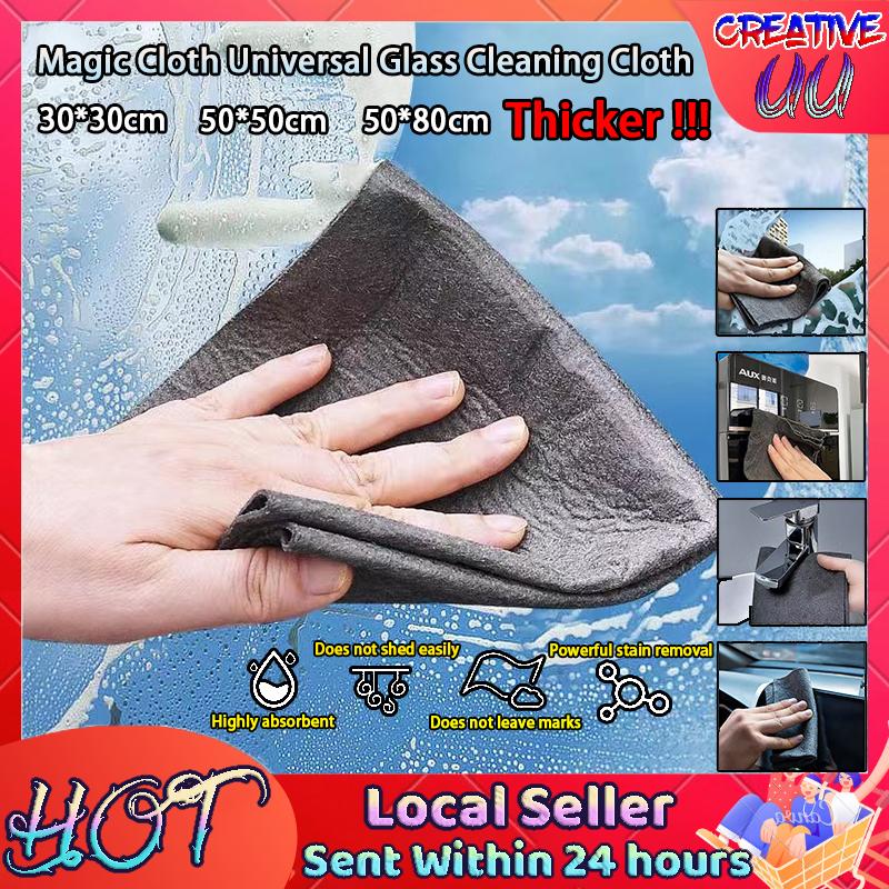 【SG Ready Stock】Magic cloth to wipe glass cloth without leaving ...