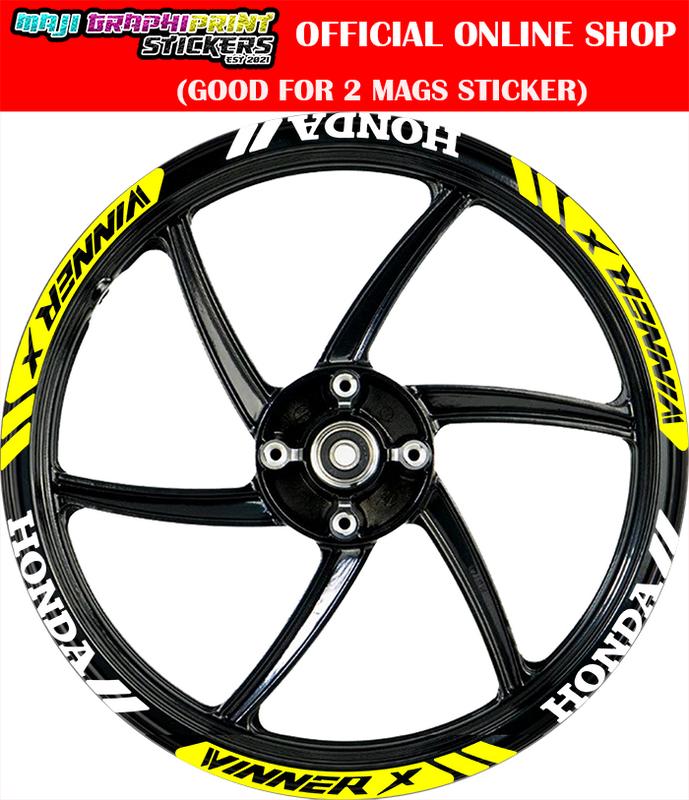 Maji GraphiPrint Honda Winner X Cut Out Decal Mags Glossy Sticker ...