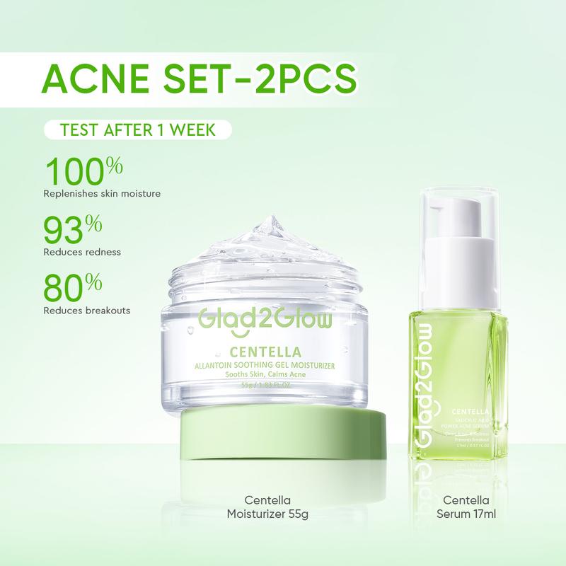 [G2G] Glad2Glow CENTELLA REFRESHING GEL Set Niacinamide Ceramide ...
