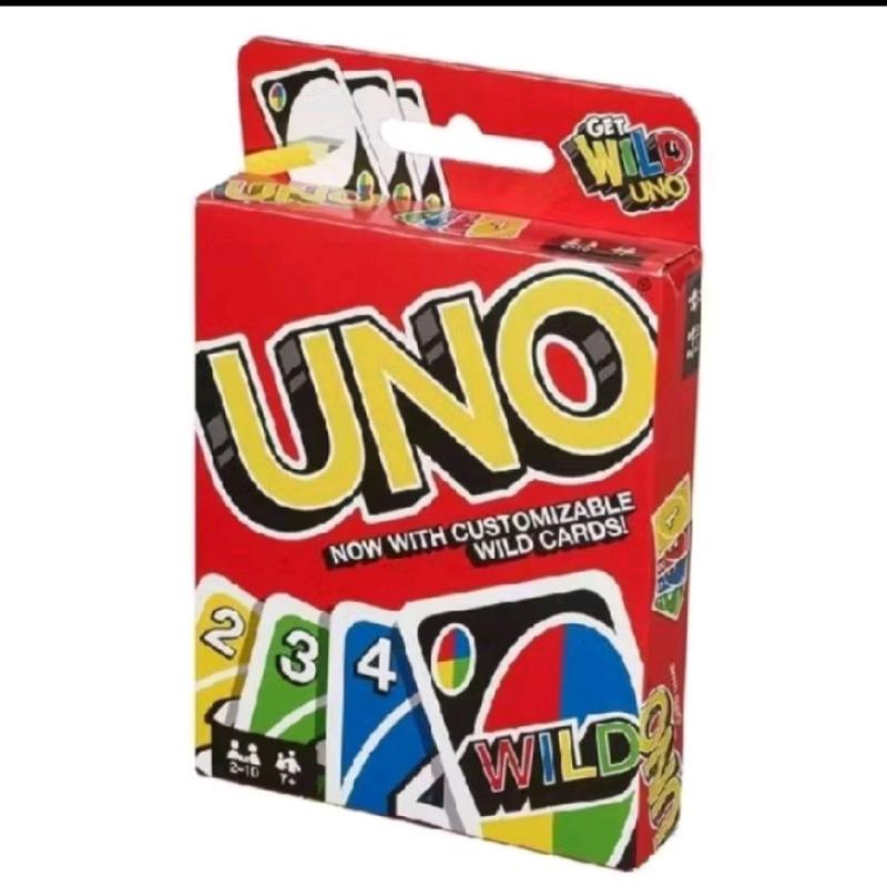 E32-playing card Uno/ kartu permainan keluarga Uno merah fun game card - Shop | Tokopedia