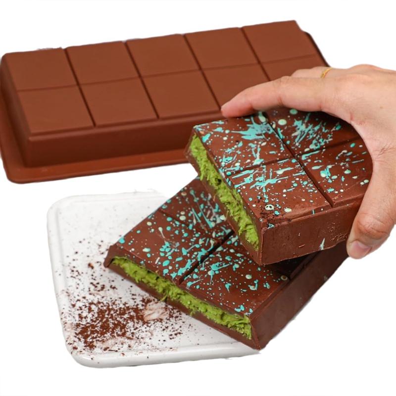 Acuan Coklat Silikon, Bentuk Segi Empat, 10 Grid, Set 2, untuk - TikTok ...