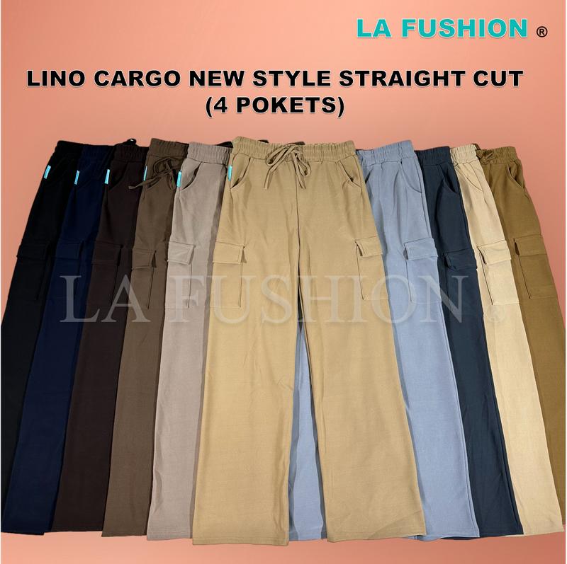Seluar Kargo Lino, Gaya Baharu, Potongan Lurus, 4 Poket, Kai - TikTok ...