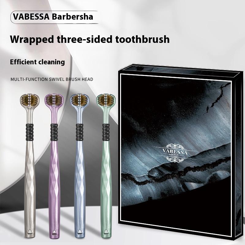 【Three sided toothbrush-Gift box set of four】High end gift box - TikTok ...