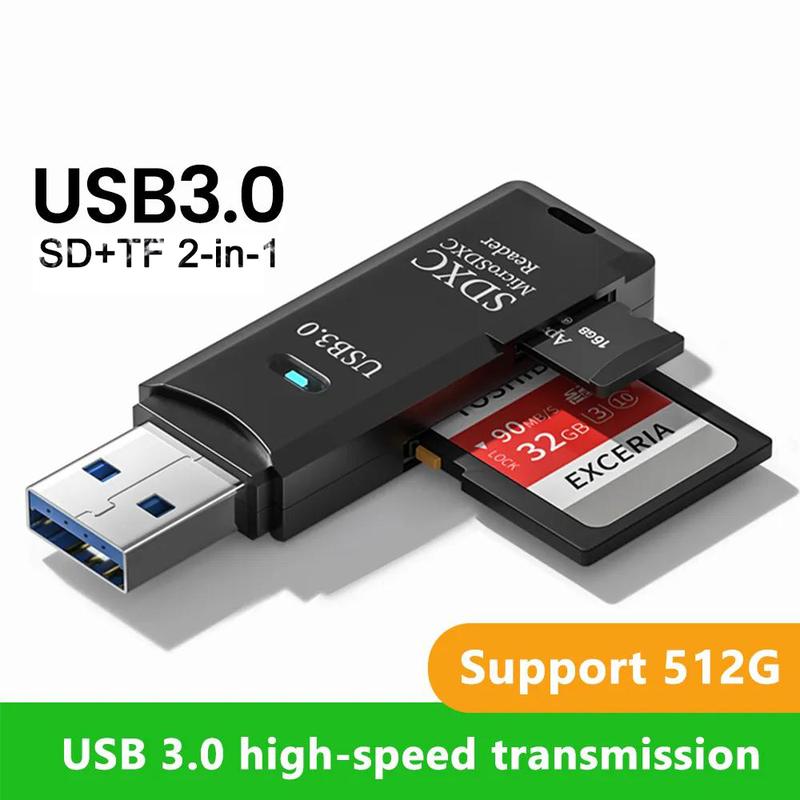 Pembaca Kad, Pembaca Kad SD / TF USB 3.0 / 2.0 OTG, Pemacu Denyar ...