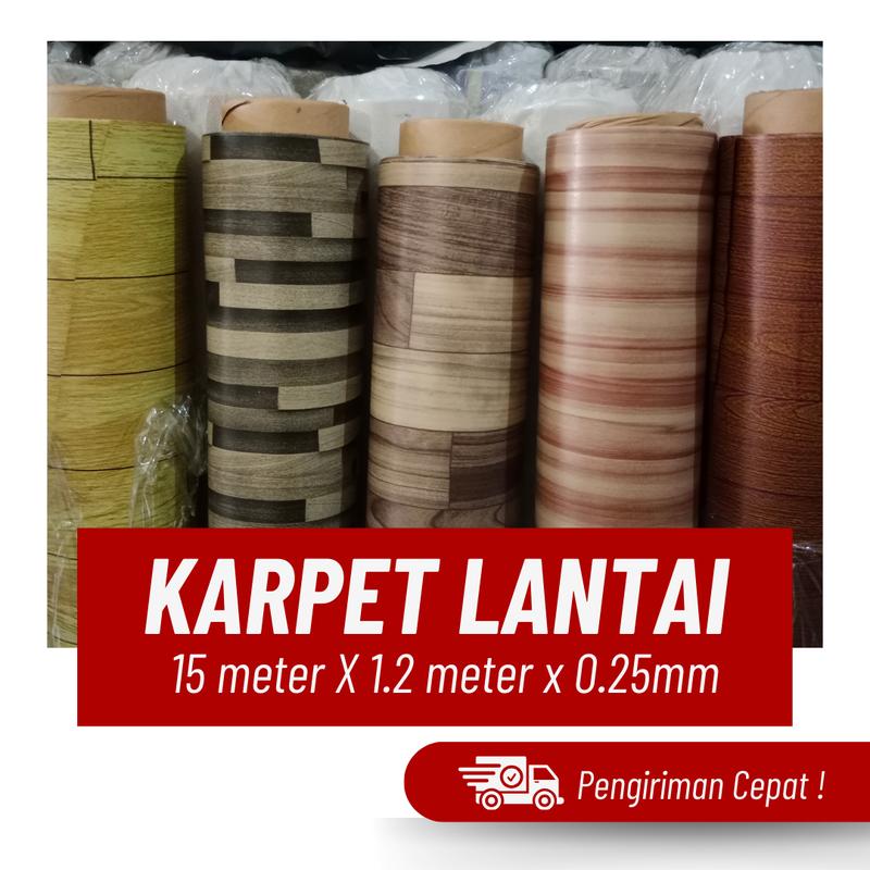 Karpet Lantai Viral Motif Vinyl Kayu 1 roll 15 Meter Tebal Harga - Shop ...