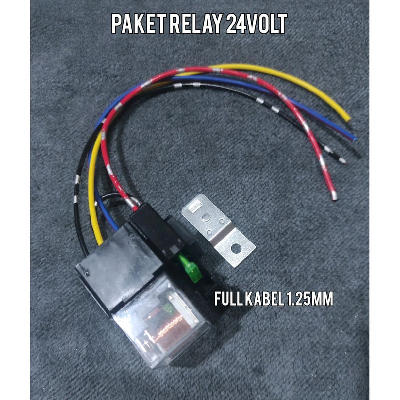Paket Relay 24 Volt 4 Kaki 5 Kaki Mobil Truk Bus 24V - Shop | Tokopedia