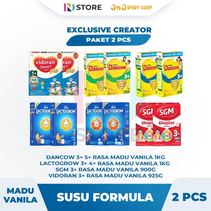 [EXCLUSIVE CREATOR] PAKET 2 PCS DANCOW 3+/5+ 1KG, SGM 3+ 900G, - Shop ...