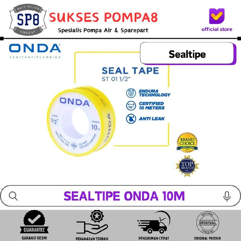 Sealtipe Onda / Seal Tape Kran 10M - Shop | Tokopedia