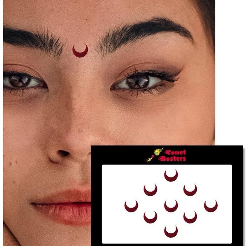 Combo Bindi & Bindi, Rekaan Separuh Bulan yang Cantik, Campuran Pek ...