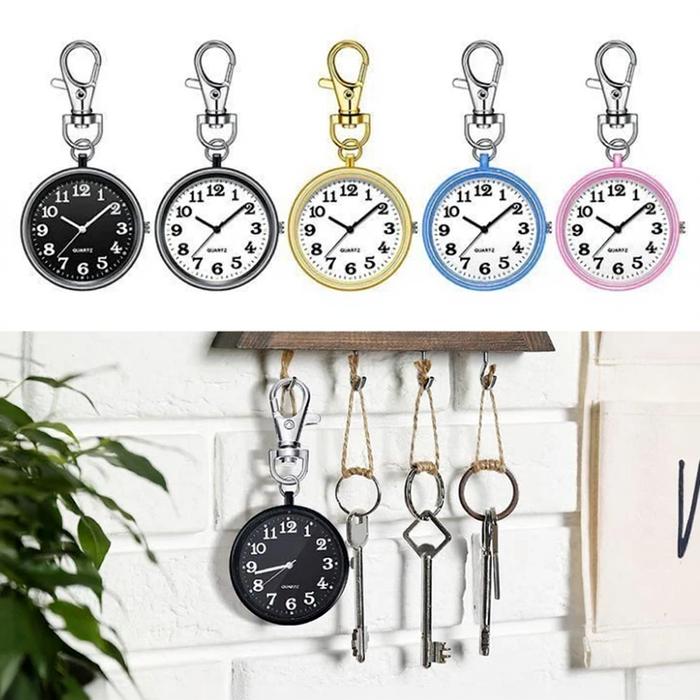 Promo Jam Saku Gantungan Kunci Liontin Jam Tangan Analog Unik Vintage ...