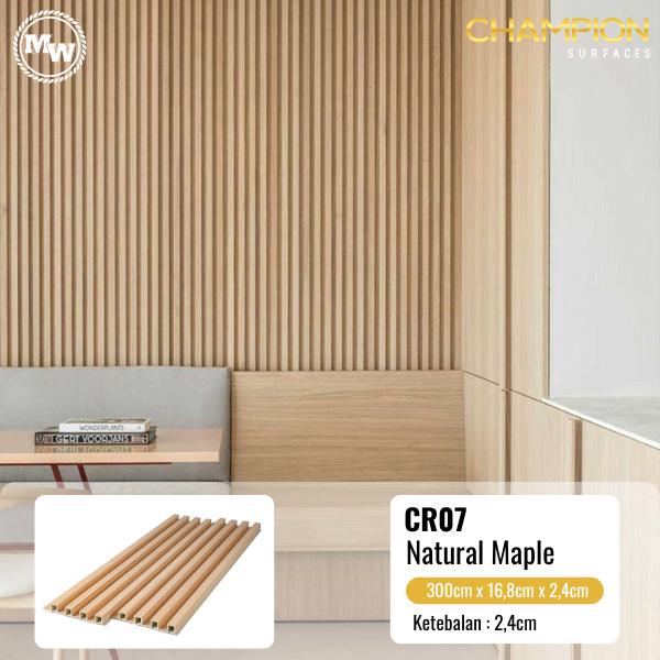 Jual CHAMPION WPC WALL PANEL TEBAL 24MM WOOD PANEL KISI KISI - CR-13 ...