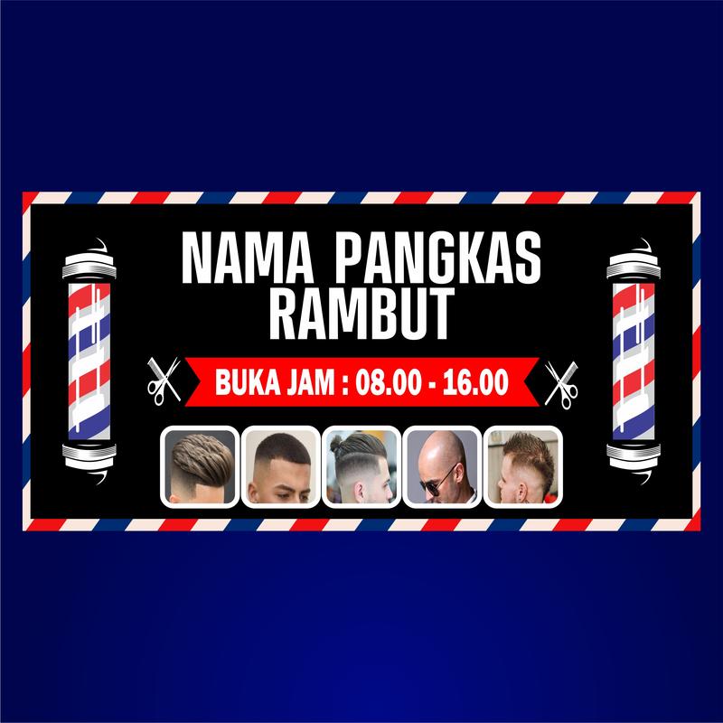 Spanduk Banner Pangkas Rambut Barber - Shop | Tokopedia