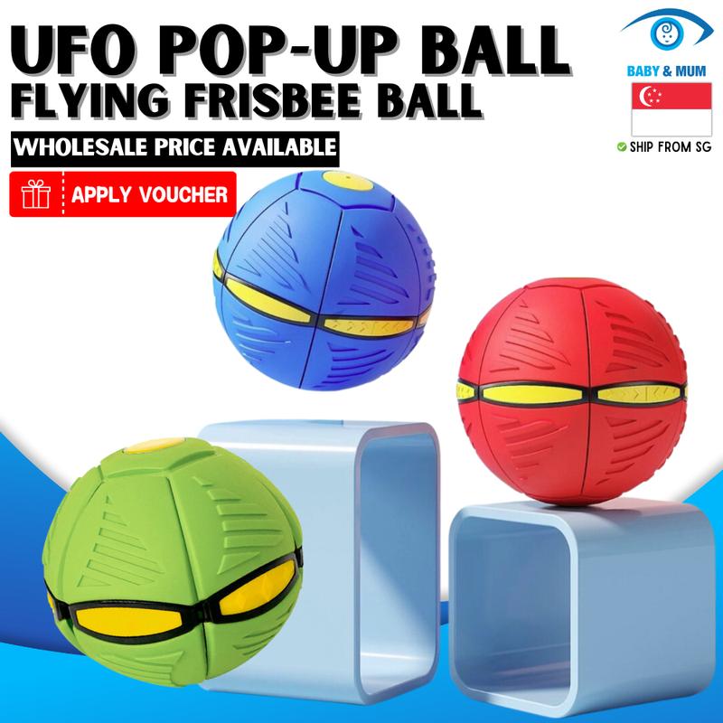 UFO Pop-Up Frisbee Ball Toy with LED Lights | Outdoor Flying - TikTok ...