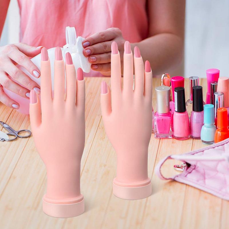 Silicone Manicure Practice Tool Nail Art Hand Nail Art Training Hand ...