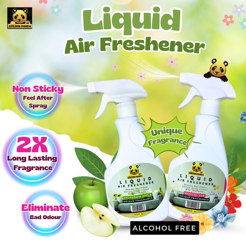 Golden Panda Liquid Air Freshener 500ml Bottle Spray/ Semburan - TikTok ...