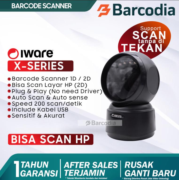 2D OMNI Barcode Scanner Iware X-Series 208 EFAKTUR (QR CODE/PDF417/E ...
