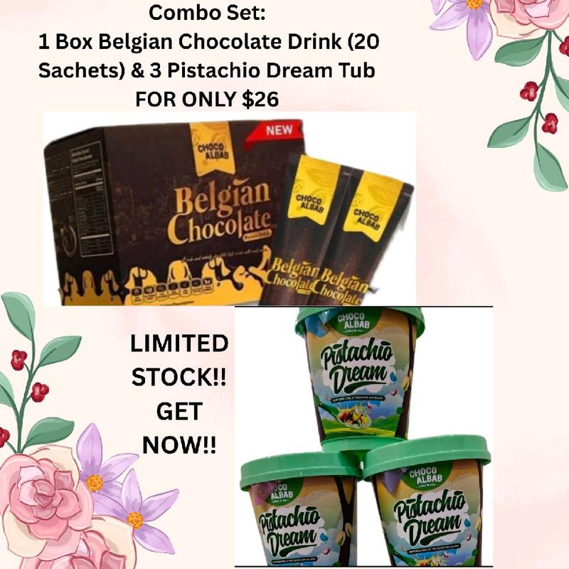 COMBO PACKAGE (1 BOX BELGIAN CHOCOATE DRINK - 20 SACHETS) & - TikTok ...