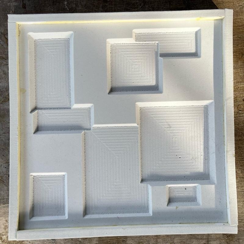 CETAKAN PANEL DINDING MASIF 50x50 UKIRAN MESIN CNC MOTIF KOTAK - Shop ...
