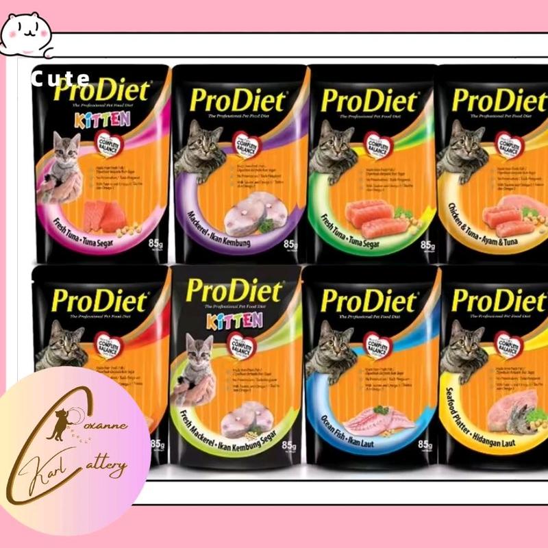 Prodiet Cat Pouch 85g Prodiet Cat Wet Food 85g Makanan Kucin - TikTok ...