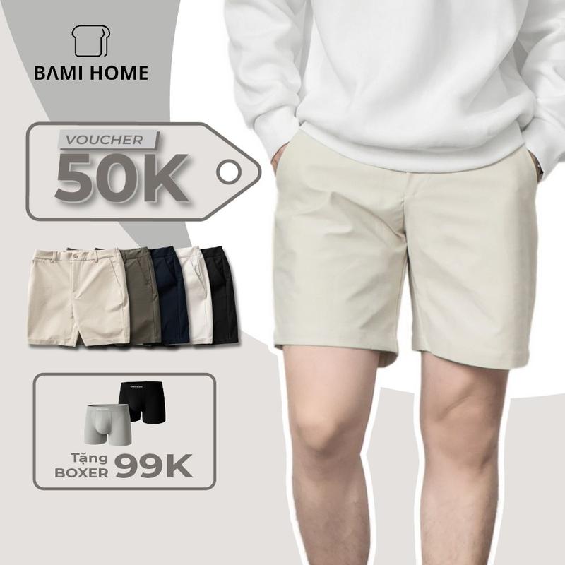 Quần Short Kaki Nam BAMI HOME Thiết kế thanh lịch, chất liệu - TikTok Shop Vietnam