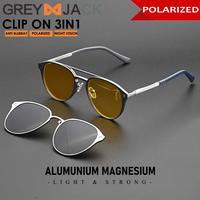 Promo Grey Jack Kacamata Clip On Aluminium Magnesium 3in1 Aviator Kokoh ...