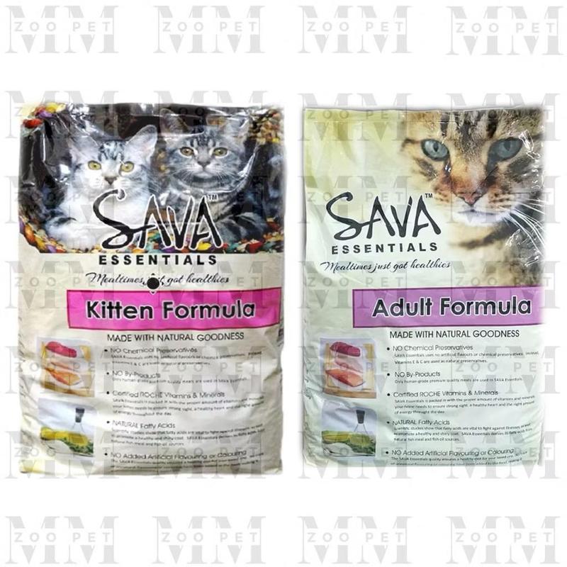 Sava Essentials Cat Food Adult / Kitten | Makanan Kucing Kering 9kg ...