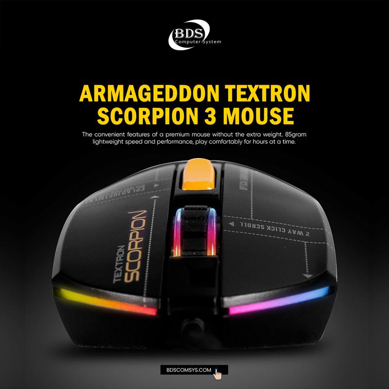 Mouse Gaming Armageddon Textron Scorpion 3, Presisi Tinggi & - TikTok ...