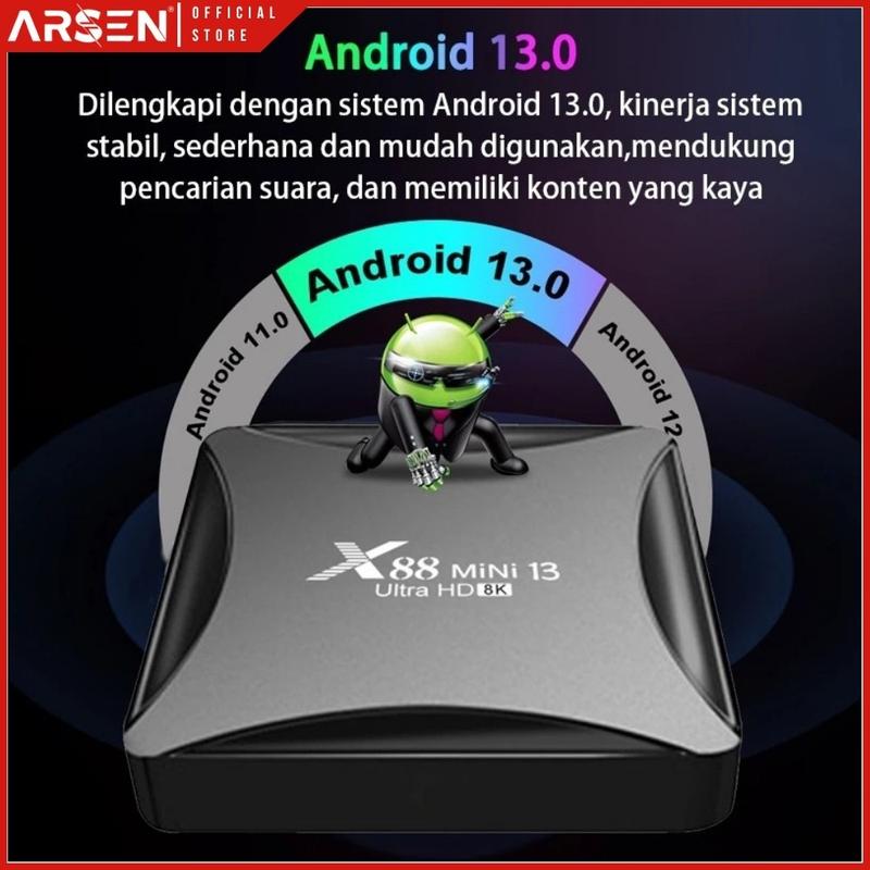 Arsen Android Tv Box 8K Uhd Android 13 Os Set Top Box Stb Android Tv ...