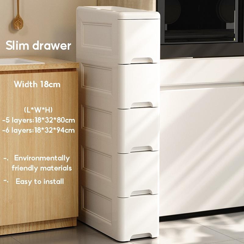 15/18/25cm Slim Plastic Moving Cabinet Household Gap Waterproof ...