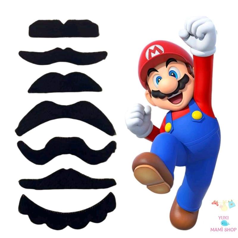 [READY STOCK] 7pcs Fake Moustache Mario Beard Party Pirate Party ...