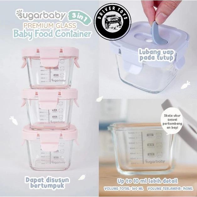 SUGAR BABY PREMIUM GLASS BABY FOOD CONTAINER WITH LEAK PROOF - Shop ...