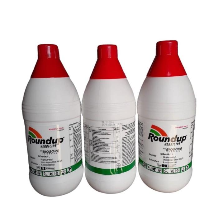 Jual Roundup 486SL 1 Liter Herbisida Isopropil Amina Glifosat 486 g/l ...
