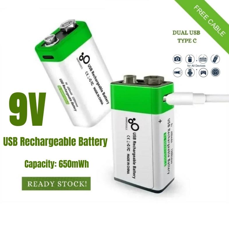 9V 1.5V Lithium Rechargeable Battery Fast Charge High Capacity - TikTok ...