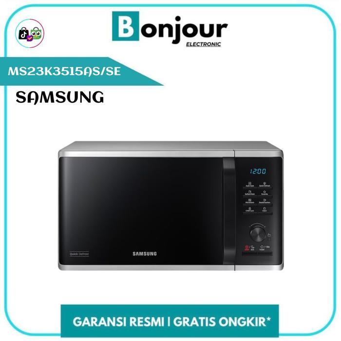 Promo Microwave Samsung MS23K3515AS Solo With Quick Defrost Microwavw ...