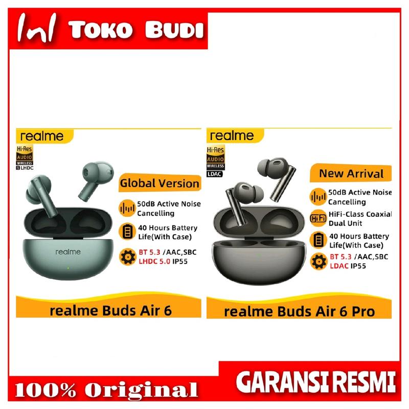 Realme Buds ( Air 6 / Air 6 Pro ) Garansi Resmi New - Shop | Tokopedia