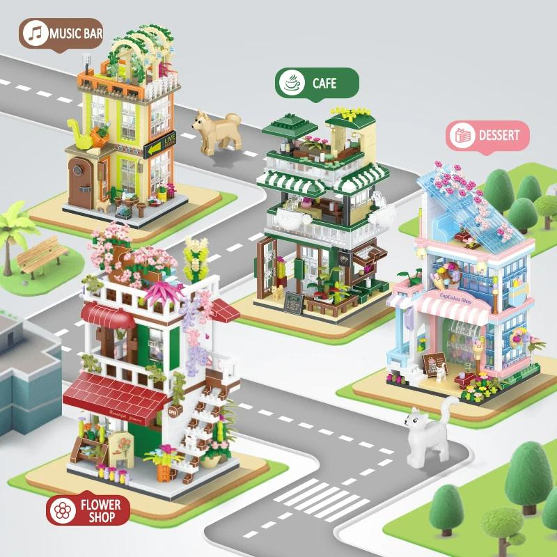 Mainan Blok Bangunan, Pemandangan Jalan Bandar Mini, 4 dalam - TikTok ...