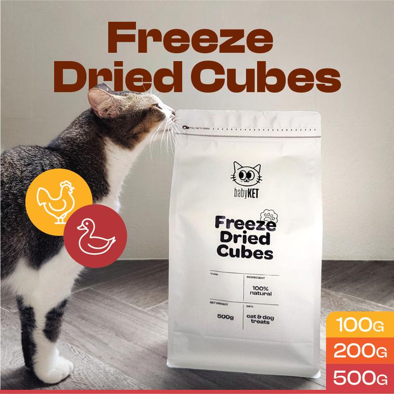 babyKET Freeze Dried Cubes for Cats & Dogs | Chicken | Duck - TikTok ...