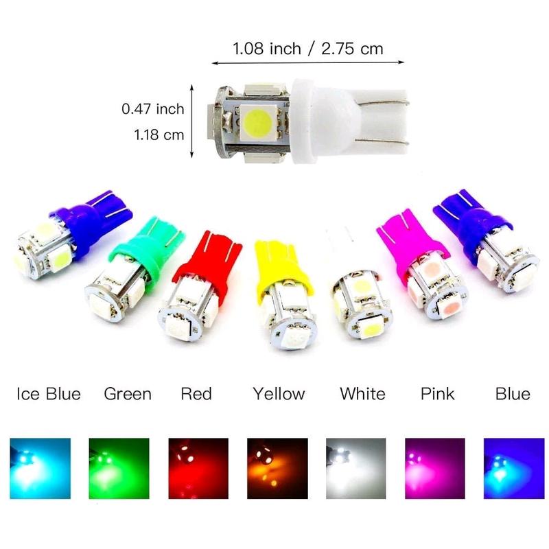 1PCS T10 LED BULB 5050 12V Car Interior Dome Light LED Bulbs - TikTok ...