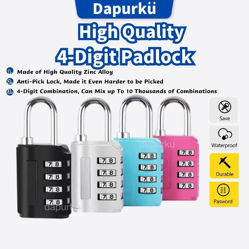 Travel Padlock Zinc Alloy Password Small Portable Luggage Lock - TikTok ...